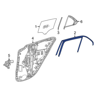 Mercedes GLS Class Replacement Window Seals — CARID.com