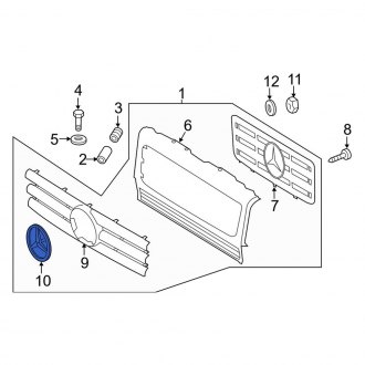 Mercedes C Class OEM Grilles | Factory Billet & Mesh Grilles — CARiD.com