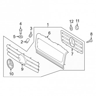 Mercedes G Class Replacement Grilles | Moldings, Brackets - CARiD.com