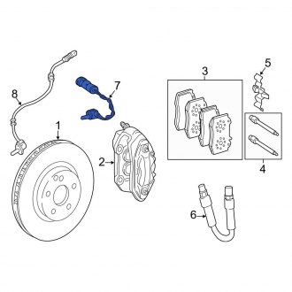 Mercedes GL Class OEM Brake Parts | Pads, Bleeders, Rotors — CARiD.com