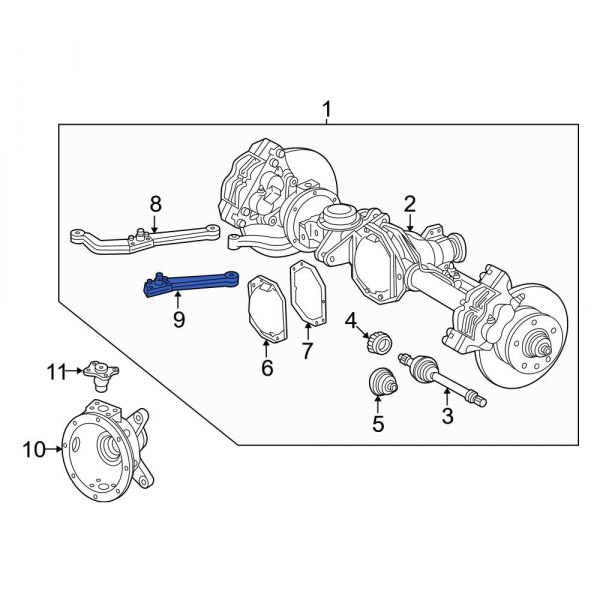 Mercedes-Benz OE 4633300707 - Front Upper Suspension Control Arm
