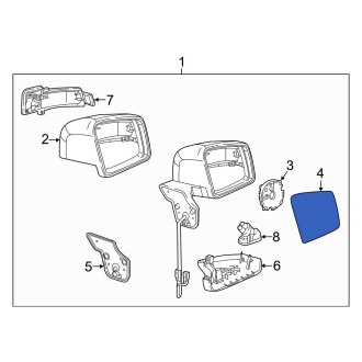 Mercedes GLE Class Replacement Mirror Glass — CARiD.com