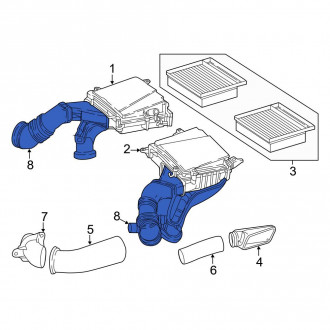Mercedes G Class OEM Air Intake Parts | Filters, Manifolds — CARiD.com