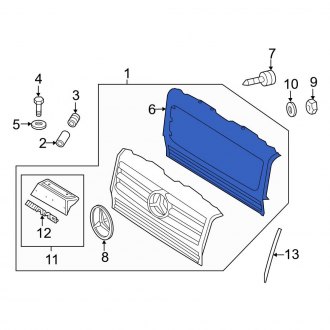 Mercedes G Class Grille Frames & Moldings — CARiD.com