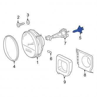 Mercedes G Class Headlight Components | Brackets, Adapters — CARiD.com
