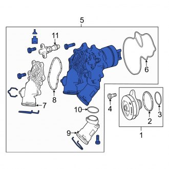 Mercedes GLE Class Thermostat Housings, Filler Necks — CARiD.com