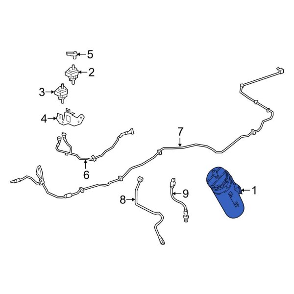 Mercedes-Benz OE 1664705100 - Vapor Canister