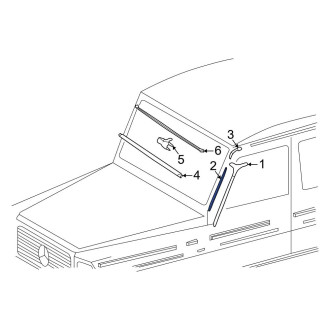 Mercedes G Class OEM Window Parts | Visors, Regulators — CARiD.com