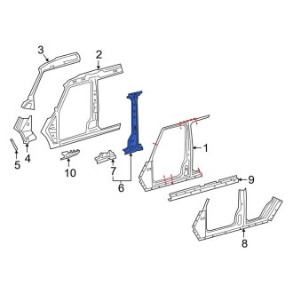 Mercedes G Class Pillars | Assemblies, Door Jambs, Braces — CARiD.com