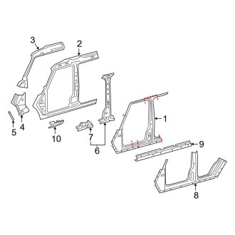 2020 Mercedes G Class Pillars - Assemblies, Jambs, Braces | CARiD