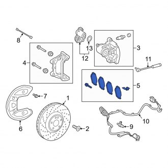 Mercedes GLE Class OEM Brake Parts | Pads, Bleeders, Rotors — CARiD.com