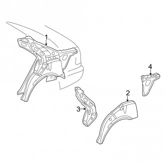 1994 Mercedes C Class OEM Quarter Panels & Parts — CARiD.com
