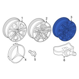 Mercedes EQE SUV OEM Wheels & Tires | Lug Nuts, TPMS Sensors — CARiD.com