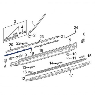 Mercedes OEM Running Boards | Factory Side Steps & Nerf Bars — CARiD.com