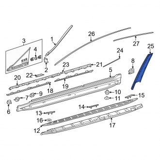 Mercedes EQE SUV Door Moldings | Side, Edge, Belt – CARiD.com