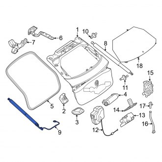 Mercedes EQE SUV Trunk & Tailgate Lift Supports — CARID.com