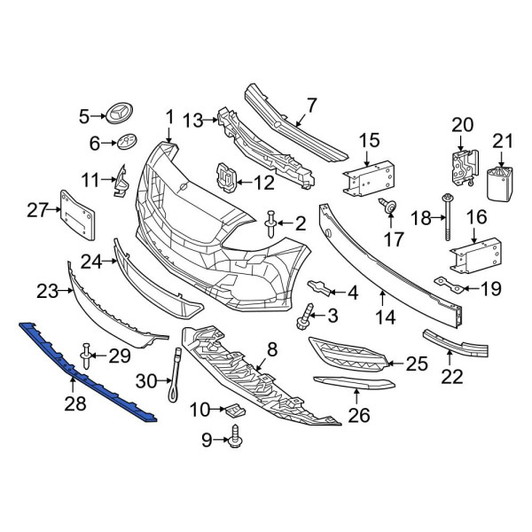 Mercedes-Benz OE 2428850321 - Front Valance Panel