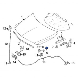 Mercedes B Class Replacement Hood Hardware — CARiD.com