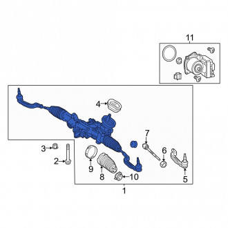 Mercedes B Class Rack & Pinion Steering Systems, Parts — CARiD.com