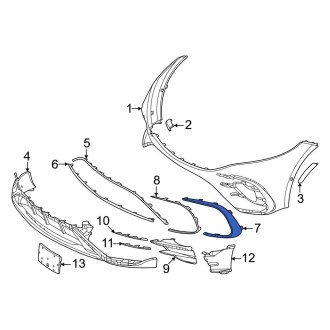 Mercedes EQS Replacement Bumper Moldings & Trim — CARiD.com
