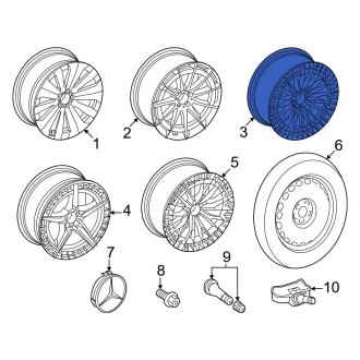Mercedes EQS OEM Wheels & Tires | Lug Nuts, TPMS Sensors — CARiD.com
