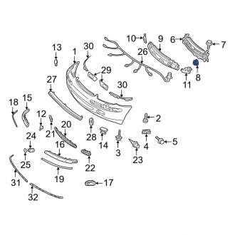 Mercedes M Class Fender Support Braces & Hardware — CARiD.com