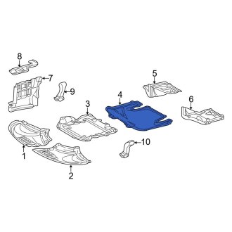 Mercedes S Class Underbody Covers | Splash Shields — CARiD.com