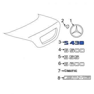 Mercedes-Benz OE™ Emblems & Logos - CARiD.com