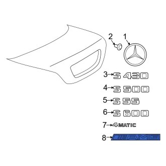 Mercedes-Benz OE™ Emblems & Logos - CARiD.com