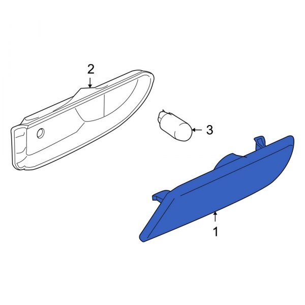 Mercedes-Benz OE 2218200121 - Left Side Marker Light