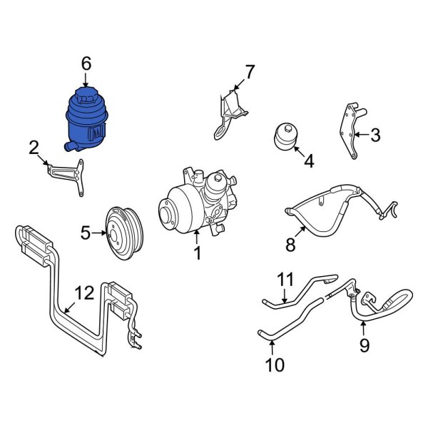Mercedes-Benz OE 2214660102 - Power Steering Reservoir