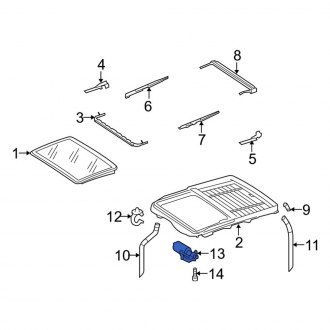 Mercedes CL Class OEM Roofs & Parts | Panels, Drip Rails — CARiD.com