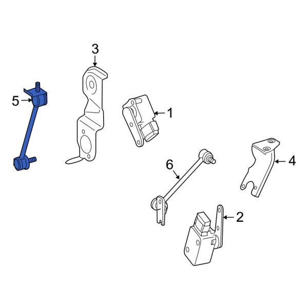 Mercedes-Benz OE 2213202489 - Front Headlight Level Sensor Strut Support