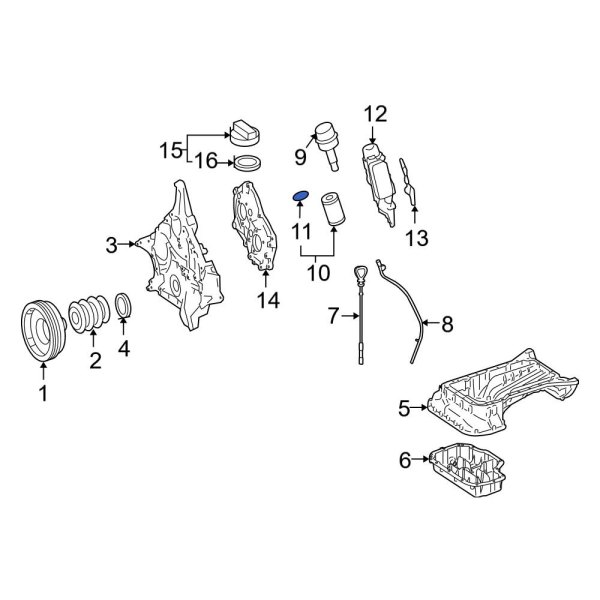 Mercedes-Benz OE 0259976548 - Engine Oil Filter Gasket