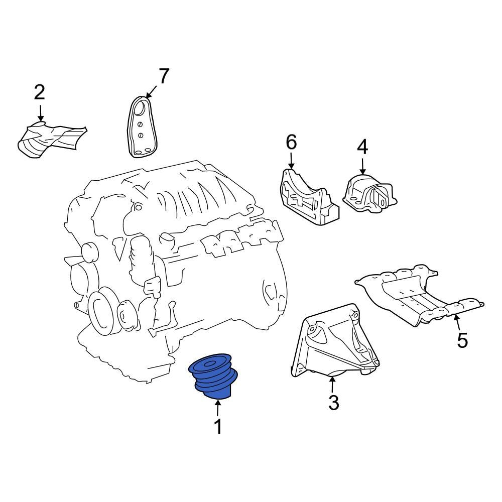 Mercedes-Benz OE 2212401117 - Front Engine Mount