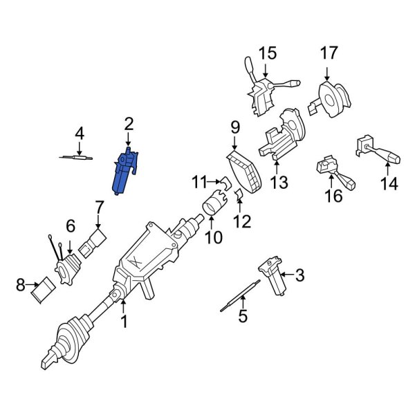 Mercedes-Benz OE 2214600225 - Steering Column Tilt Motor