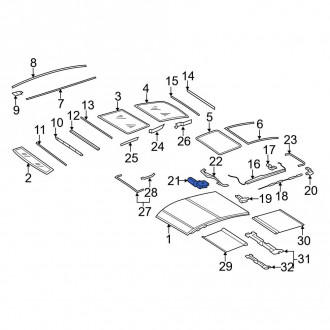 Mercedes OEM Roofs & Parts | Panels, Drip Rails, Braces — CARiD.com