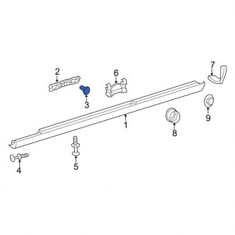 Mercedes GLA Class Rocker Panel Hardware | Clips, Brackets — CARiD.com