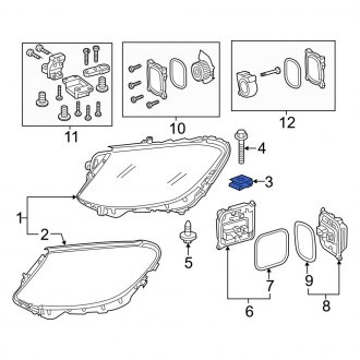 Mercedes CL Class Headlight Components | Brackets, Adapters — CARiD.com