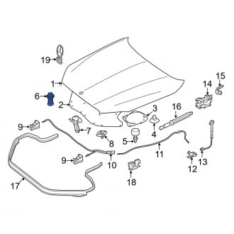 Mercedes C Class Hood Hinges & Springs — CARiD.com