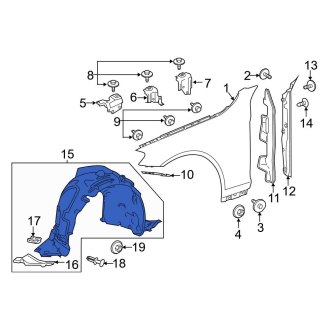 Mercedes S Class Inner Fenders | Wells, Liners, Shields — CARiD.com