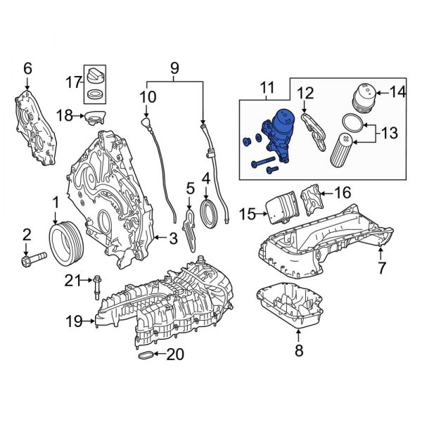 Mercedes-Benz OE 2781800710 - Engine Oil Filter Housing