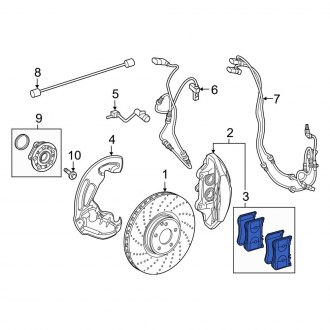 Mercedes OEM Brake Parts - Pads, Bleeders, Rotors, Lines | CARiD