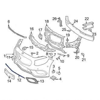 Mercedes S Class Replacement Bumper Moldings & Trim — CARiD.com