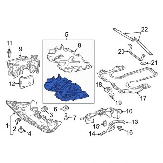 Mercedes S Class Underbody Covers | Splash Shields — CARiD.com