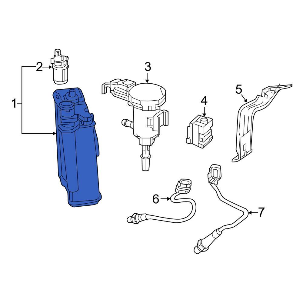 Mercedes-Benz OE 2224707600 - Vapor Canister