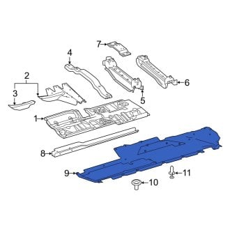 Mercedes S Class Underbody Covers | Splash Shields — CARiD.com