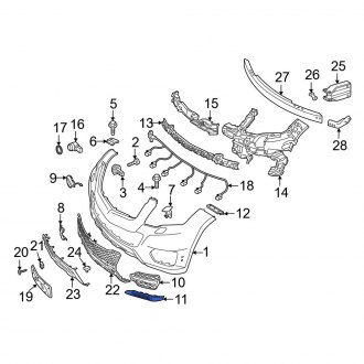 Mercedes GLK Class Replacement Bumper Moldings & Trim — CARiD.com