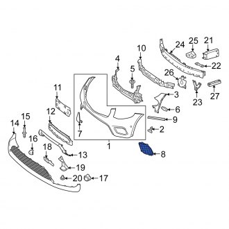 Mercedes GLC Class OEM Bumpers | Genuine Front & Rear Bumpers — CARiD.com