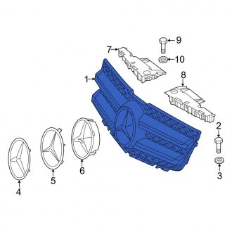 Mercedes GLK Class OEM Grilles | Factory Billet & Mesh Grilles — CARiD.com